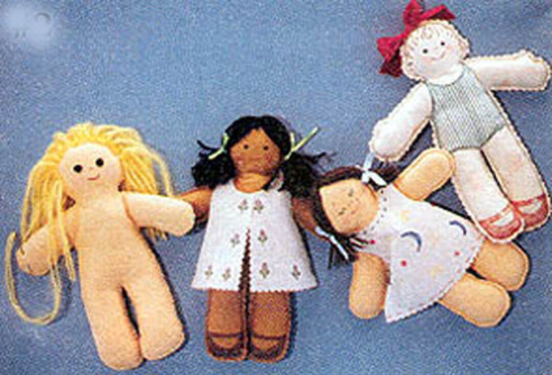 Teach Doll Making 2 Easy to Sew Doll Pattern. Share the Joy of Doll ...