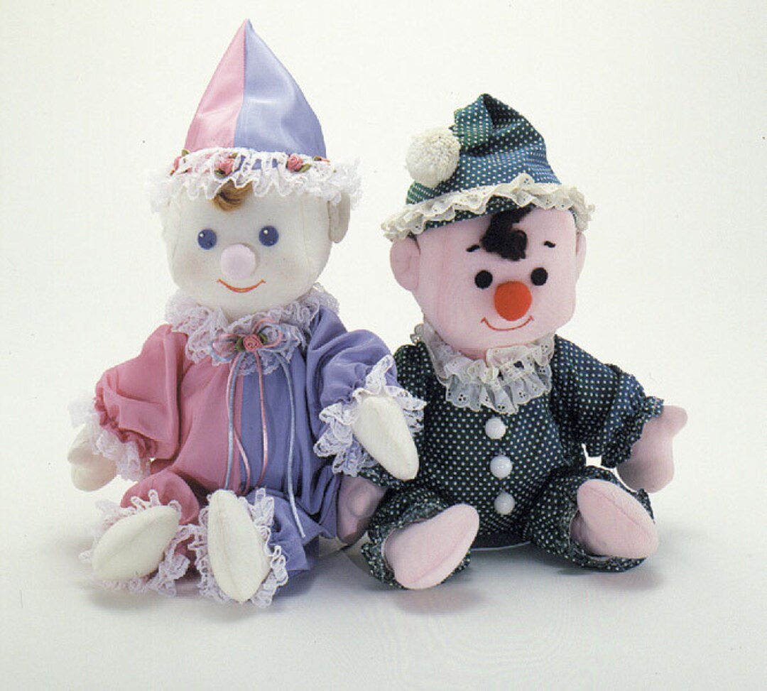 Clown Face 16" Easy to Sew Doll Pattern From Carolee Creations Sewsweet ...