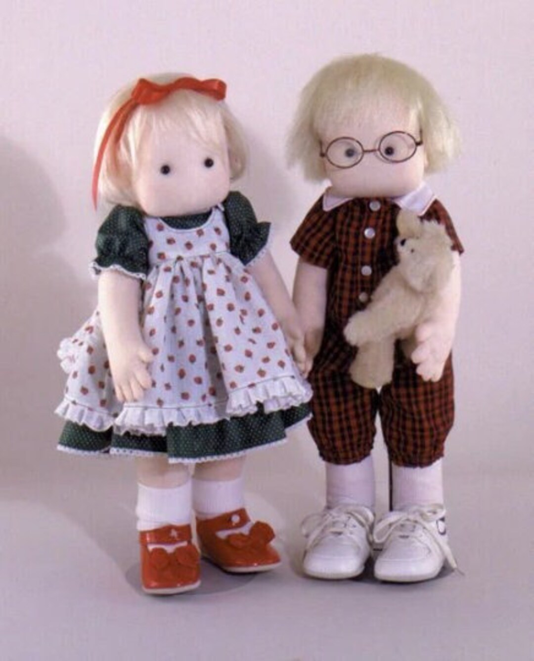 Skipper and Sissy Pattern Set-boy and Girl 18" Cloth Dolls and Clothing ...