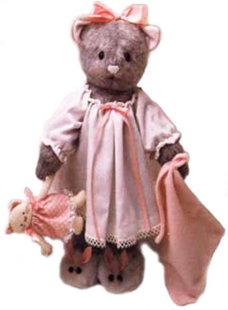 Miss Sniff and Her Kitty Doll Set Easy to Sew Doll Patterns - Etsy