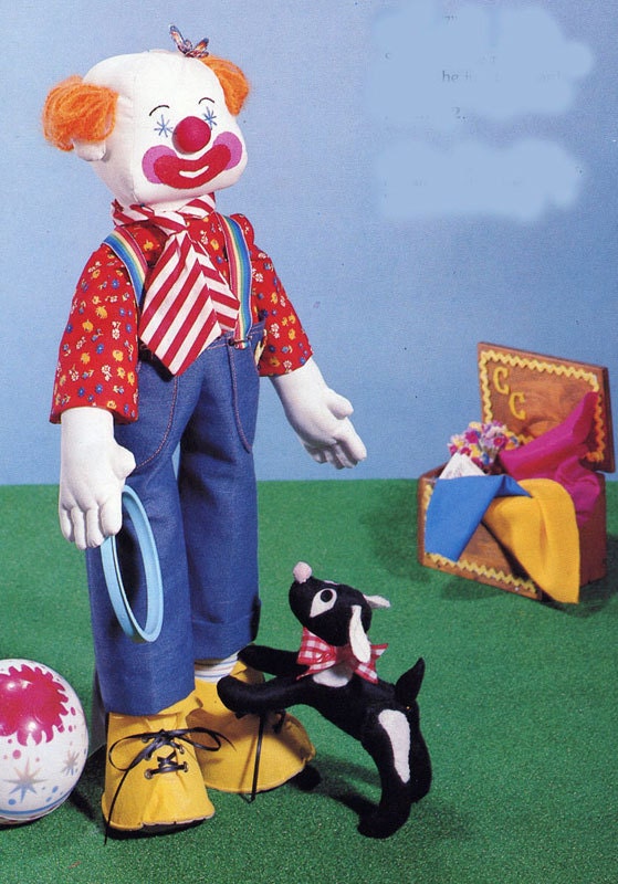 Calvin Clown and His Dog Spot Pattern Set From Carolee - Etsy