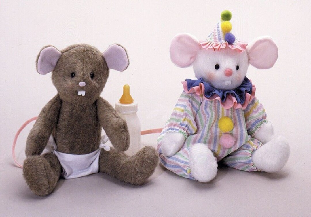 Squeak 14" Jointed Mouse Doll and Clothing Pattern From Carolee ...