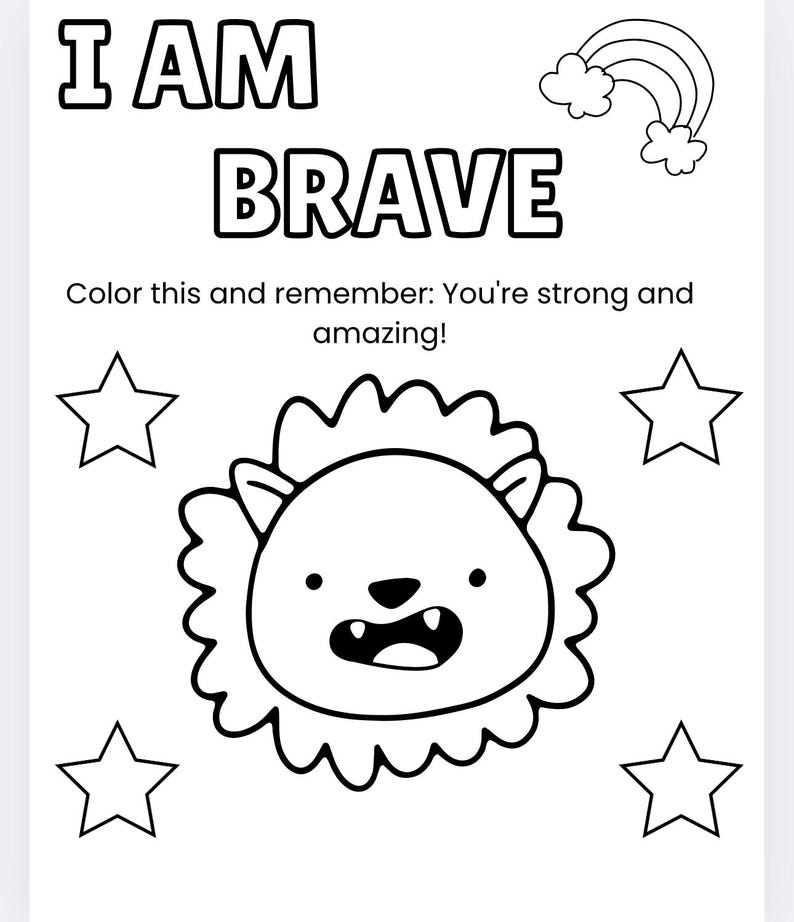 Black and White Affirmation Printables for Kids, 5 Positive Quotes ...