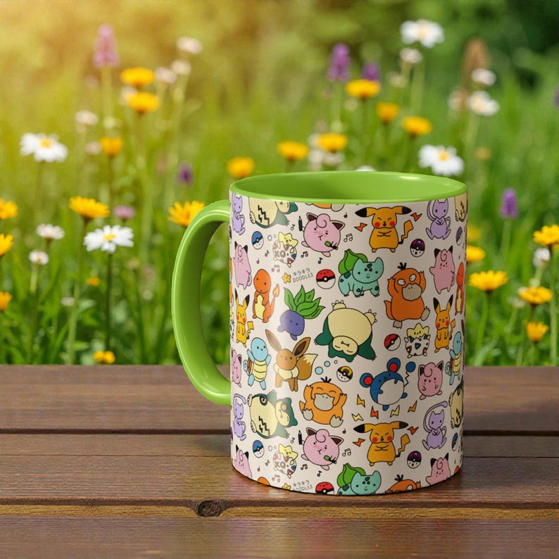 Inspired by Pokemon Ceramic Mug 11oz | 10 Color - Etsy