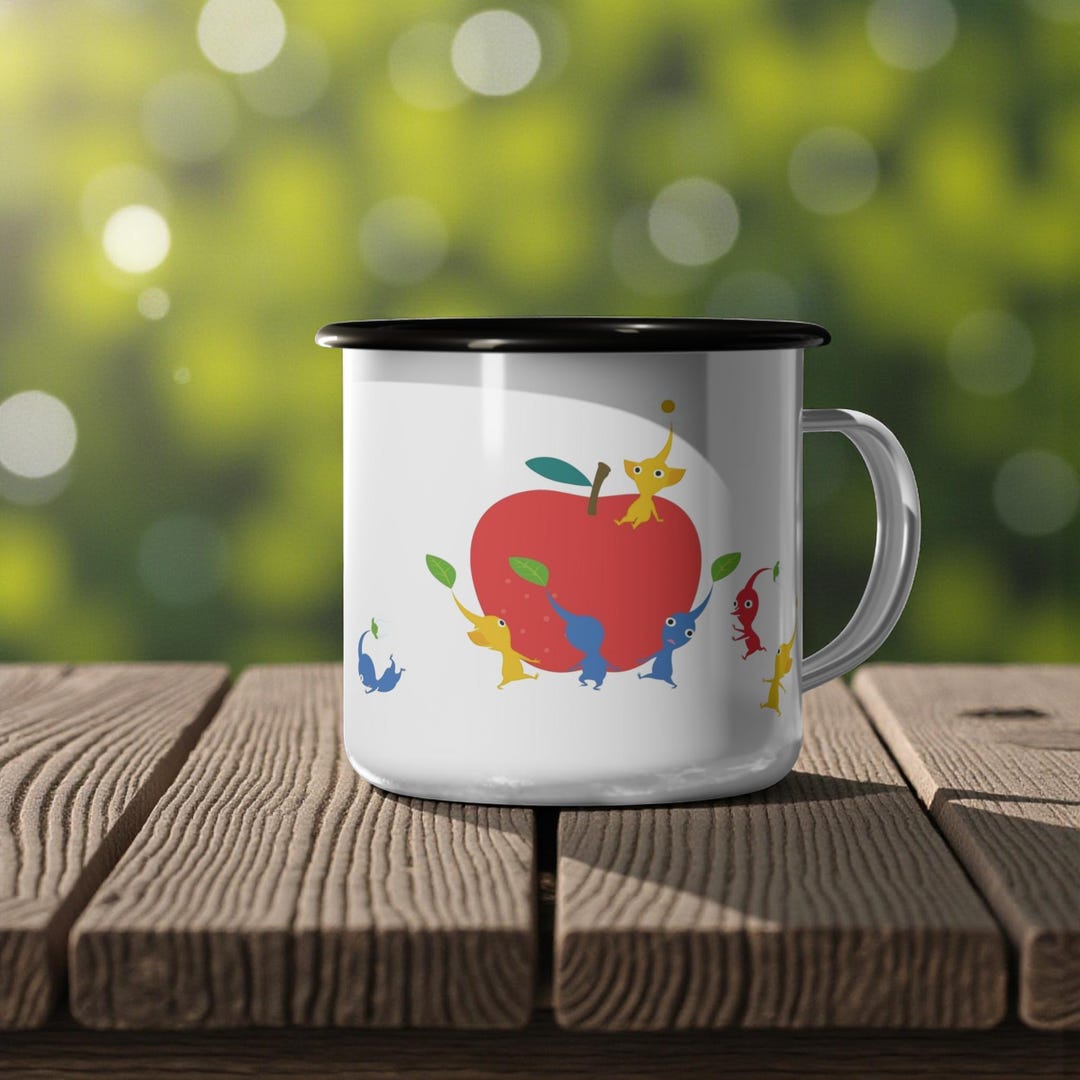 Inspired by Pikmin Enamel Camping Mug 12oz - Etsy