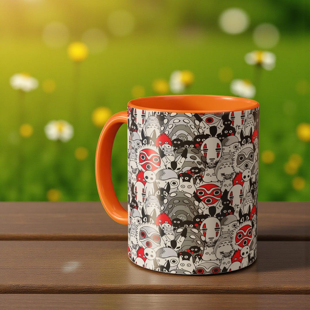 Studio Ghibli Mug: Anime Coffee Cup, Kawaii Tea Mug, 11oz Ceramic - Etsy