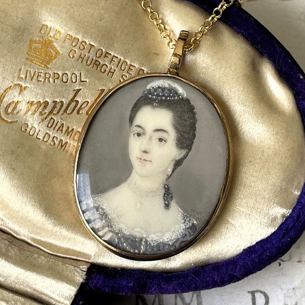 Antique Portrait Miniature Jewelry - Etsy