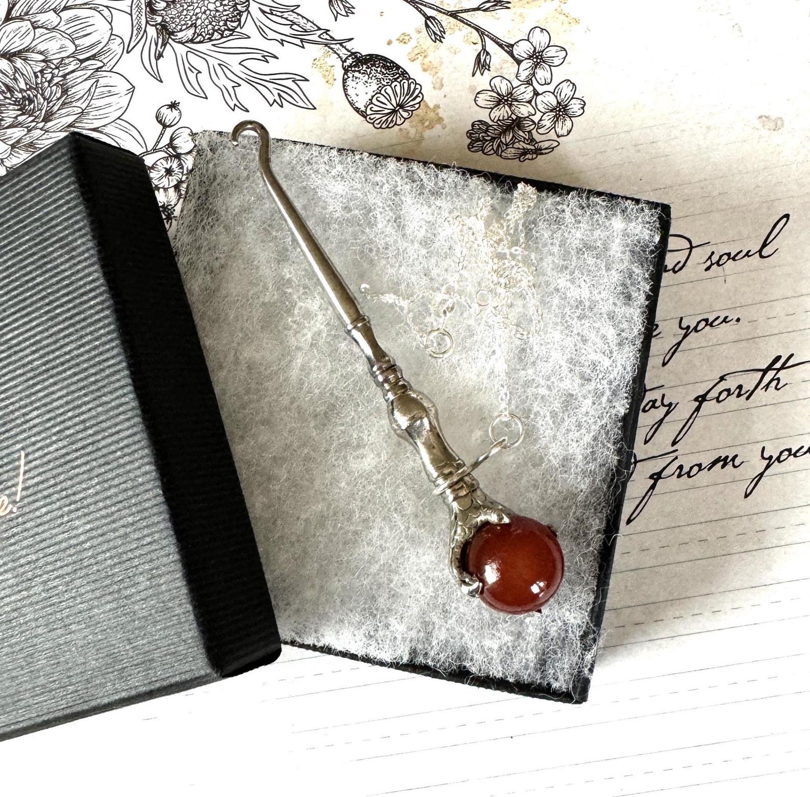 Antique Victorian Scottish Silver Carnelian Grouse Claw Button Hook ...