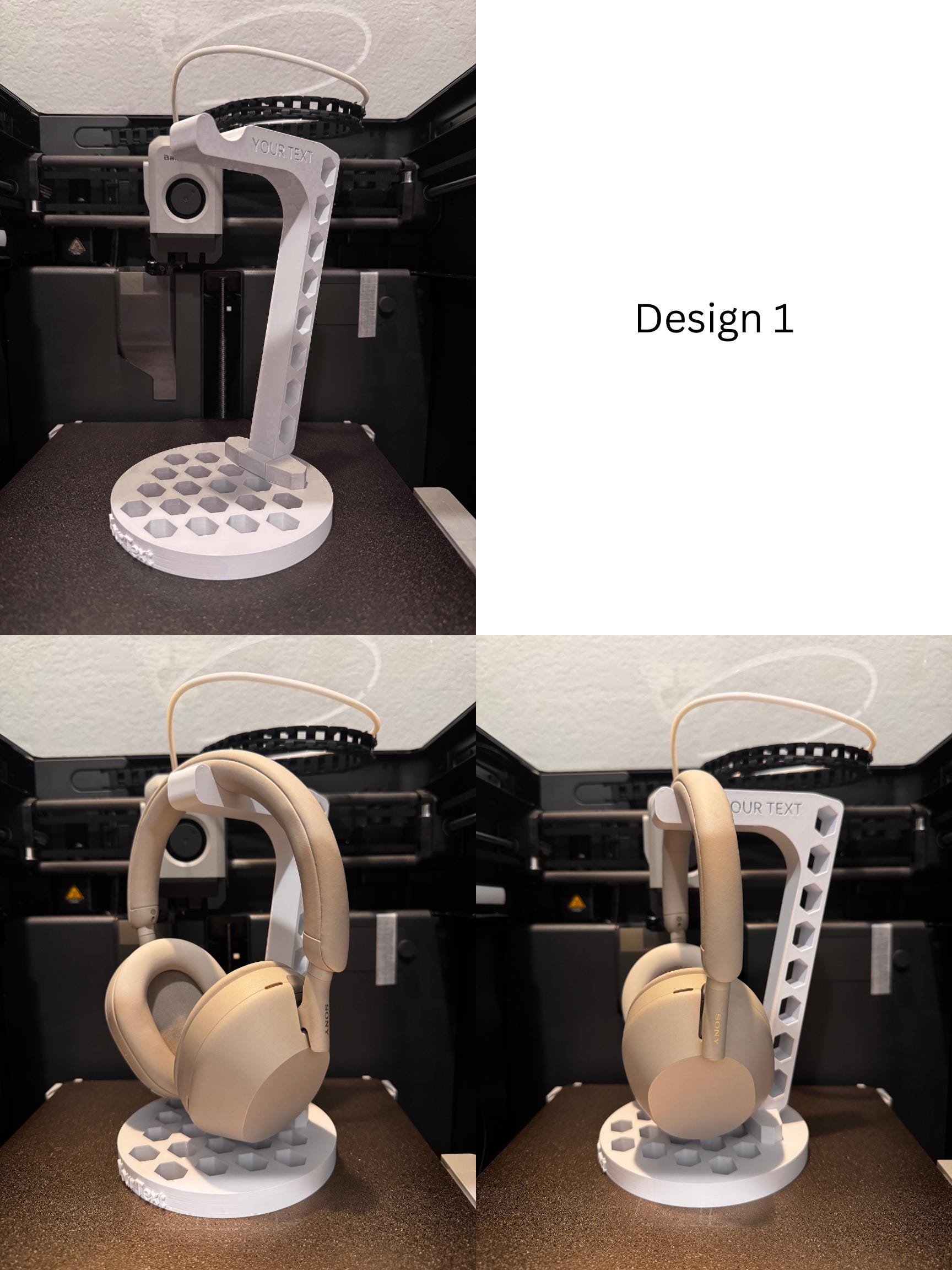 3D Printed Headphone Stand | 3D Printed Gaming Headset Holder - Etsy