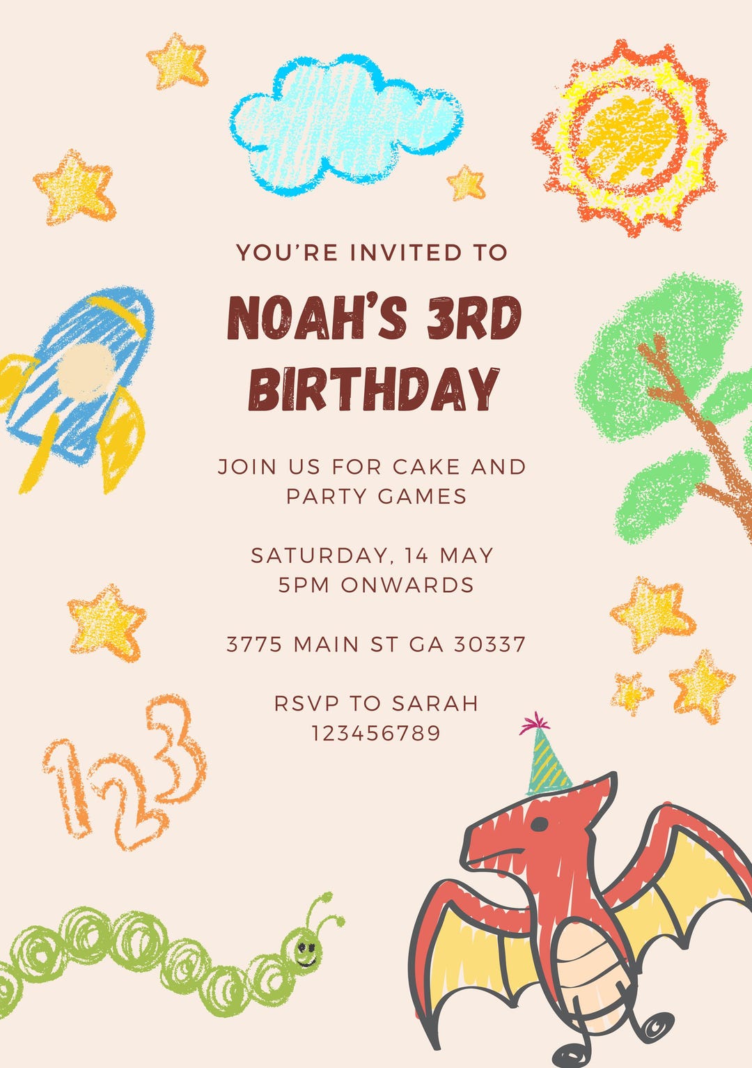 Birthday Boy Party Invite Template - Etsy