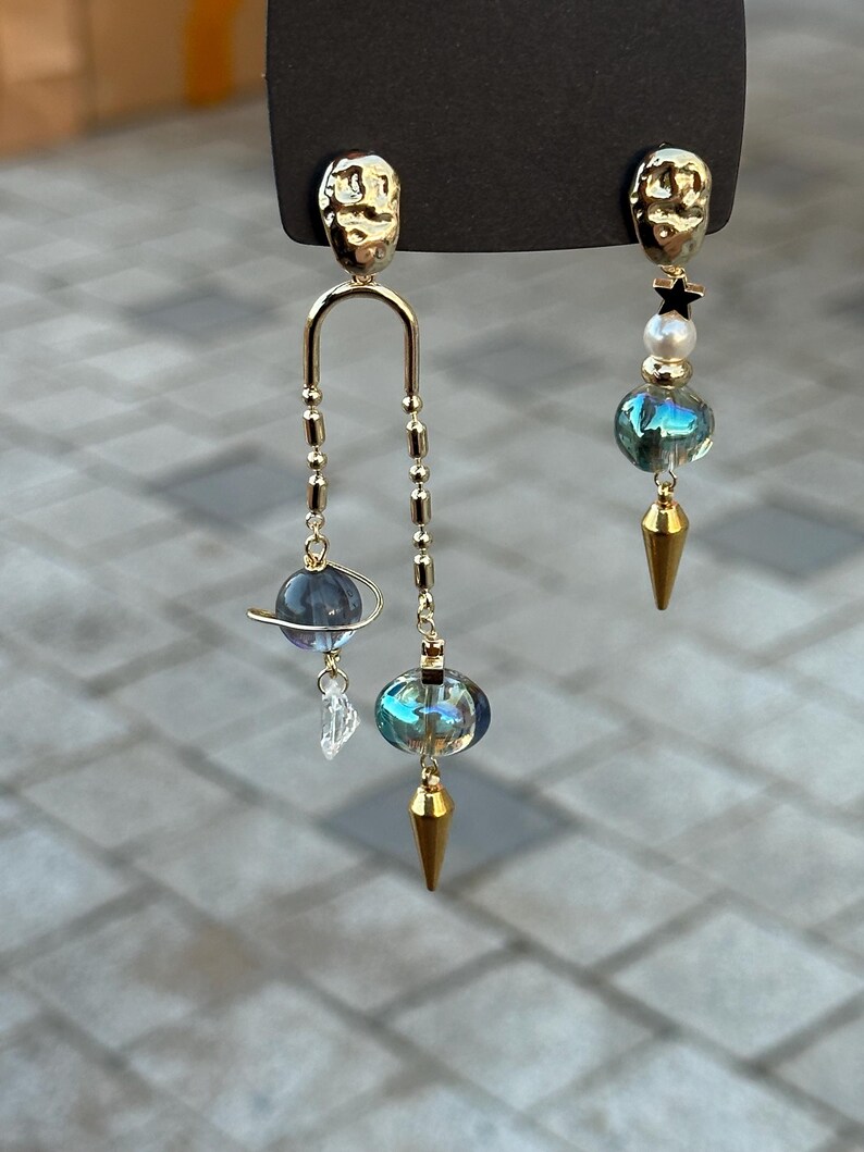 Kpop Demon Hunter Zoey Inspired Earrings, Pearl Planet Earrings ...