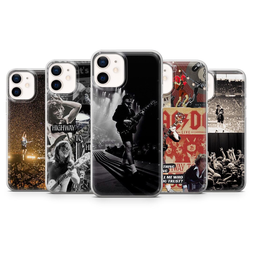 AC/DC Phone Case Angus Young Malcolm Young Cover for iPhone 16E 15 14 ...