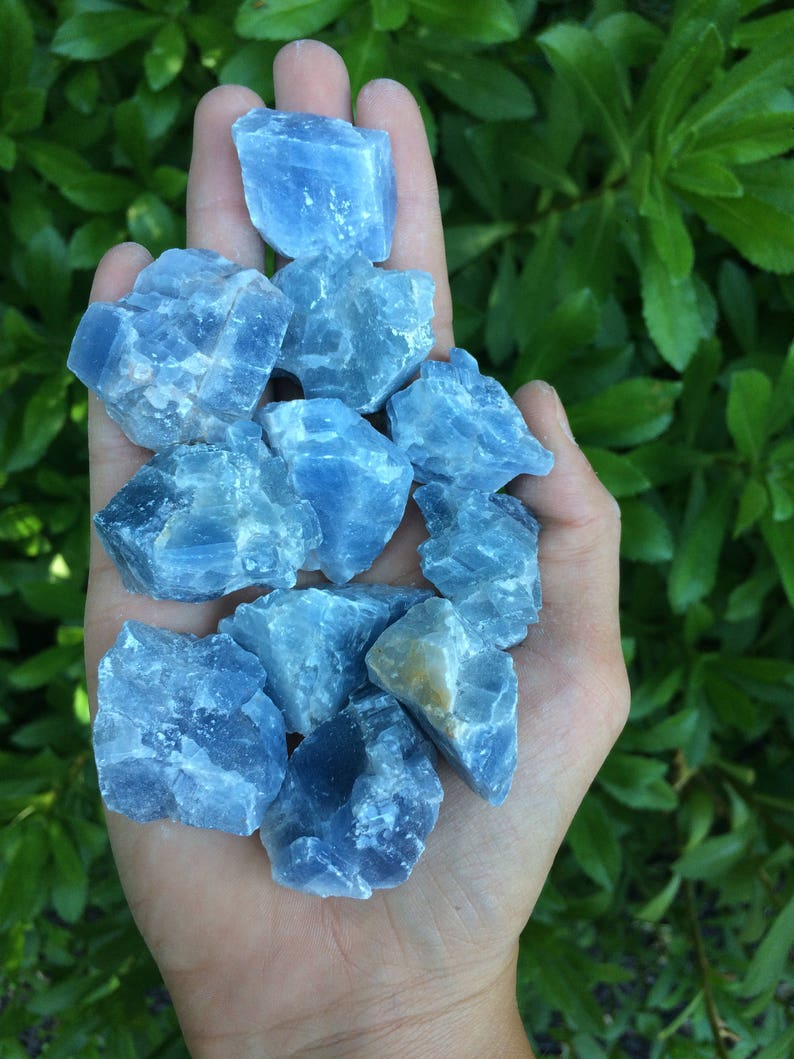 Blue Calcite Crystal | Etsy