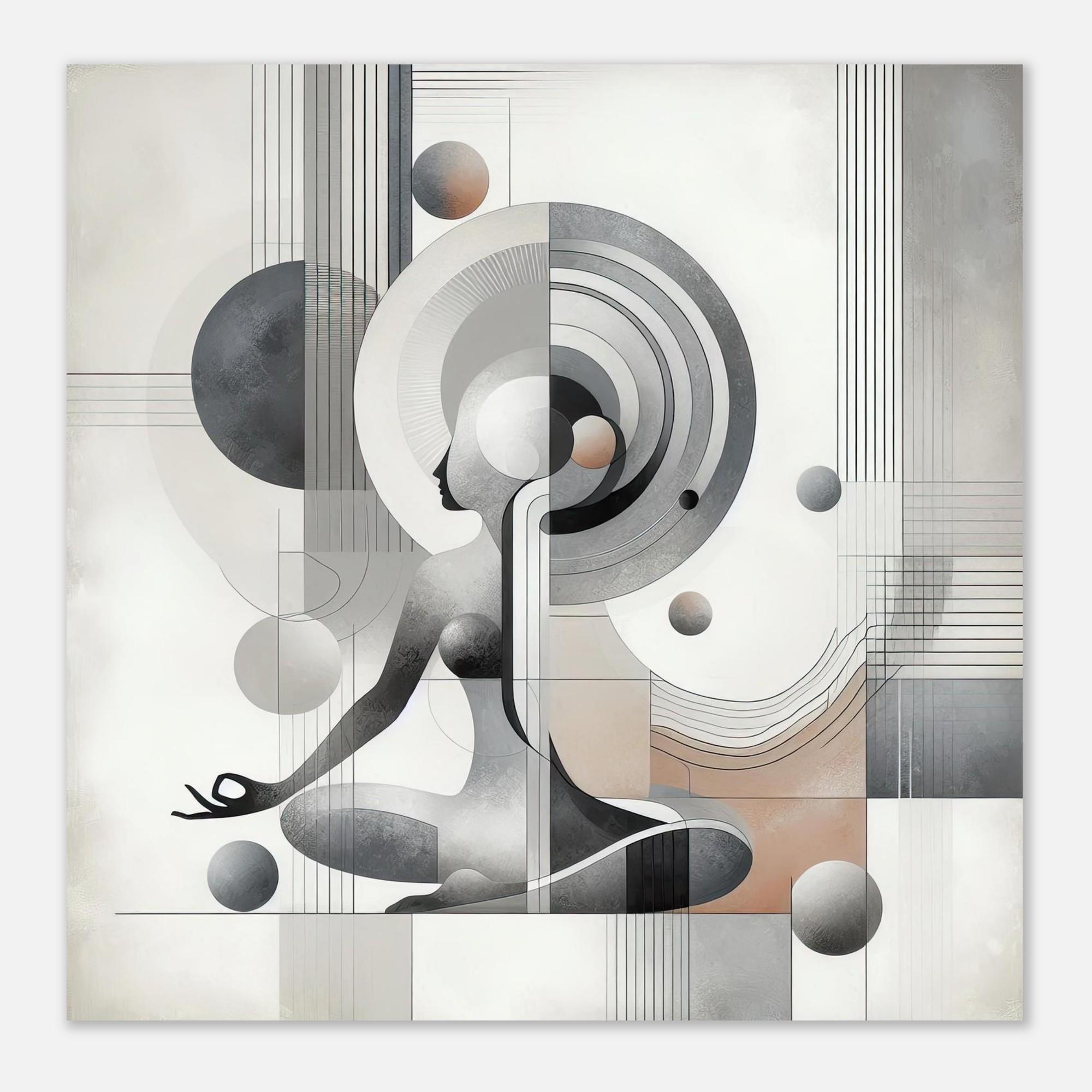 Beauty of Meditation | Abstract Line Art Print | Visionary Precision ...