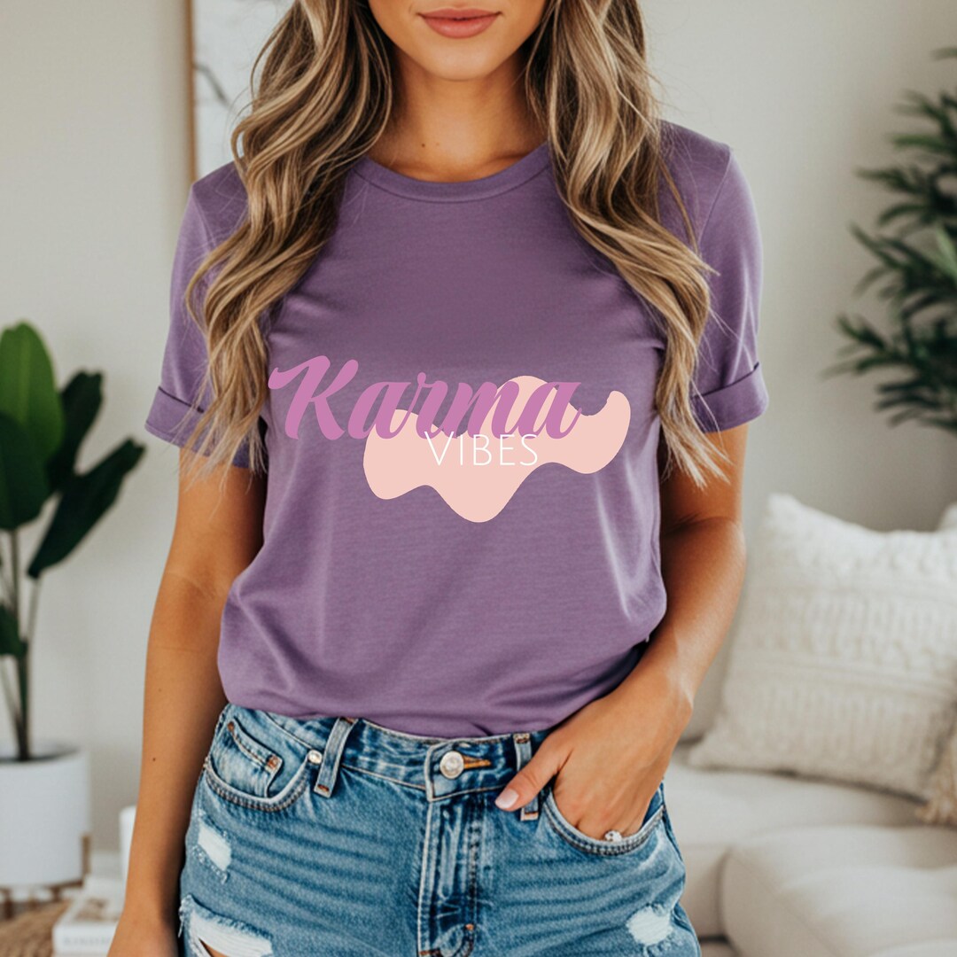 Karma Vibes Design Png, Karma Svg, Sublimation for T-shirt, Mug, Tote ...