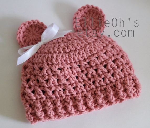 Items similar to Newborn Cuddly Bear Cap - in your choice of color on Etsy