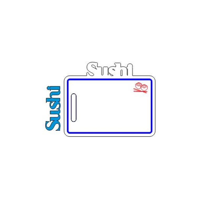 Sushi Serving Board SVG DXF CDR – Laser Cut File for 6mm Plywood ...