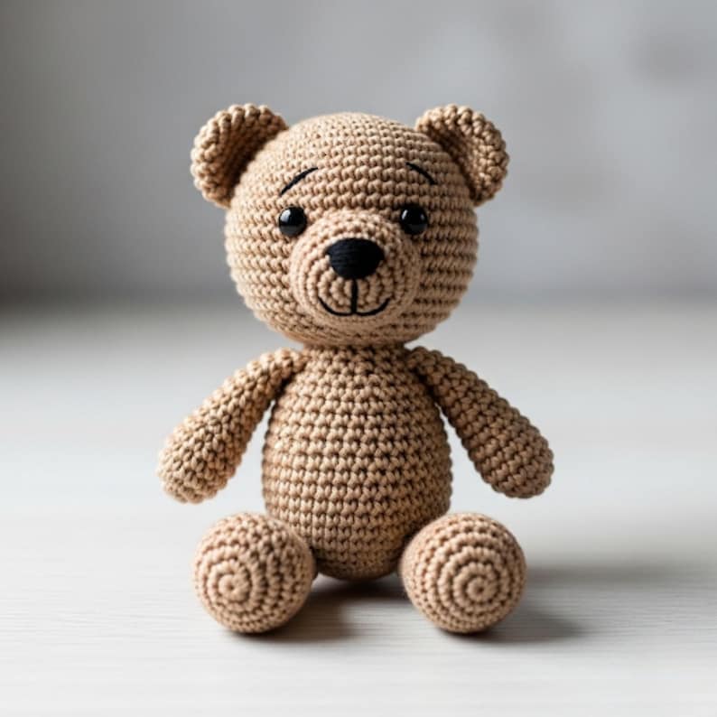 Amigurumi Bear Crochet Pattern: Beginner-friendly PDF Tutorial (digital ...