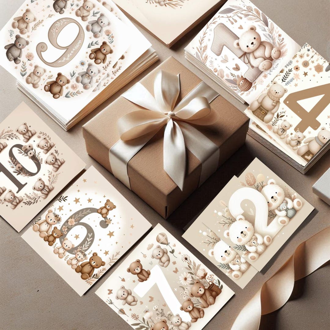 Boho Numbers 1-10 Printable Cards | Kids Room Wall Art | Educational ...