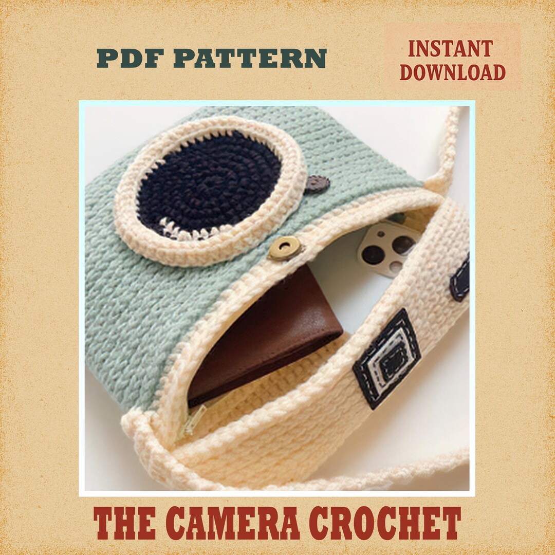 The Camera Crochet Pattern PDF | Amigurumi Vintage Camera Toy | DIY ...