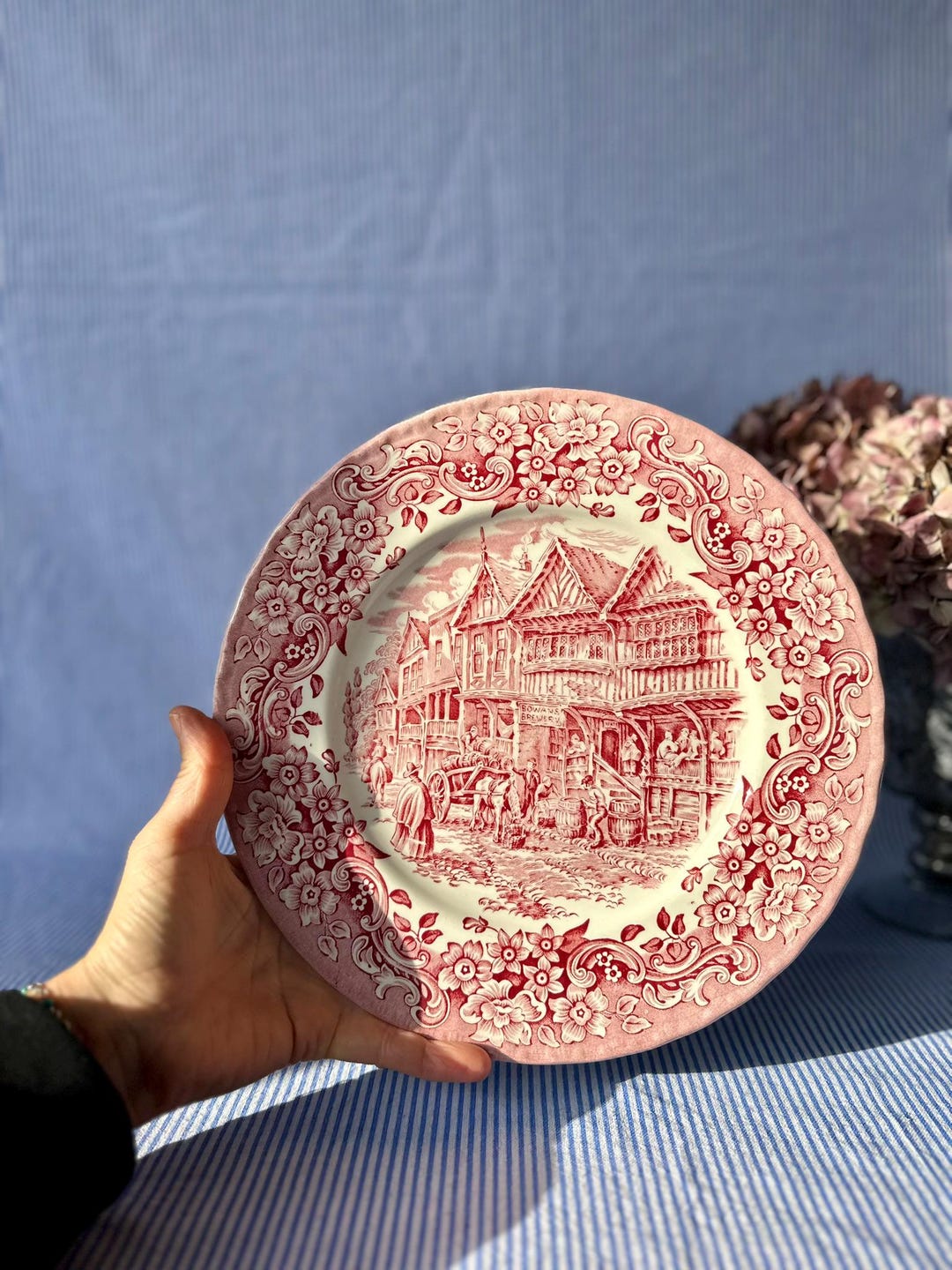 Antique English Red Ironstone Plate. Royal Tudor Ware, 17th Century ...