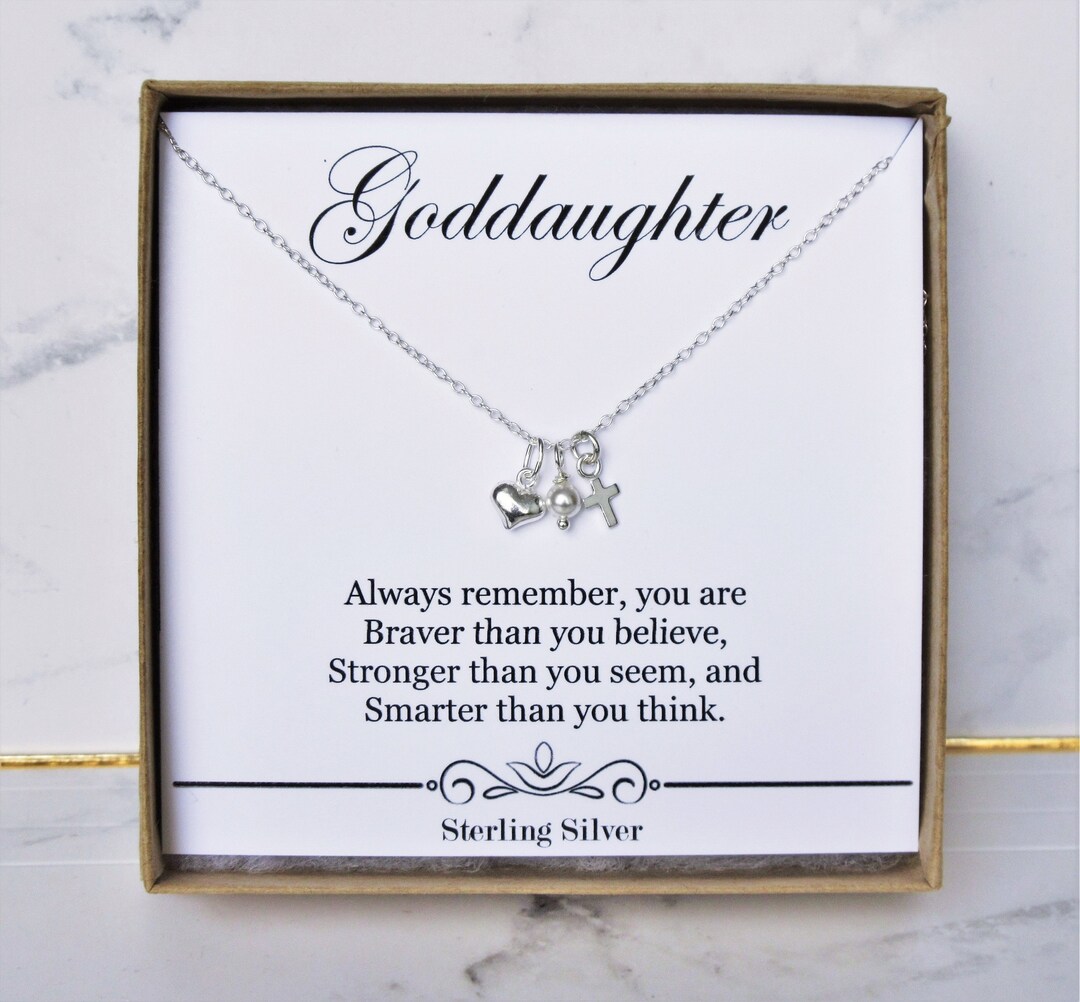 Goddaughter Necklace: Godmother Goddaughter Gift, Goddaughter Card ...