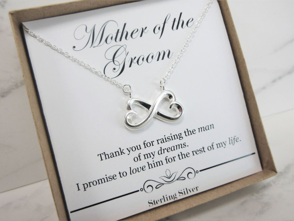 Mother of the Groom Gift From Bride Sterling Silver Infinity - Etsy