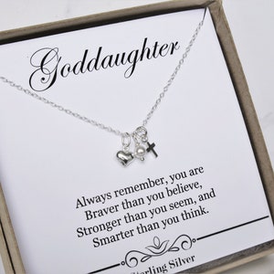 Goddaughter Necklace: Godmother Goddaughter Gift, Goddaughter Card ...