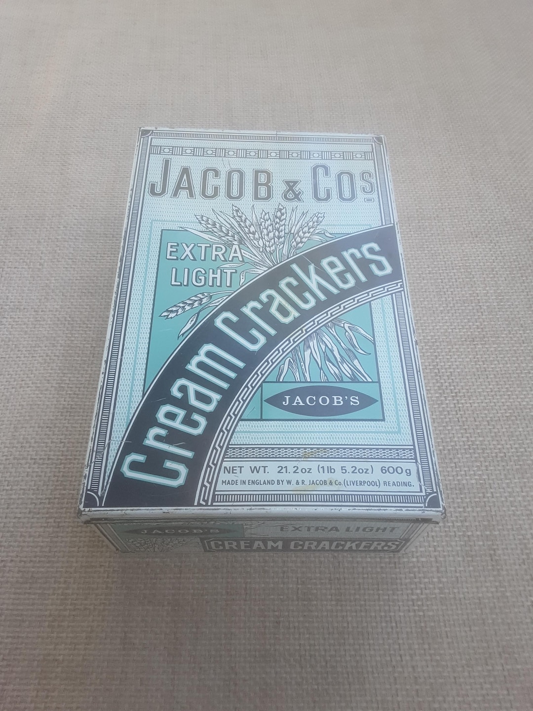 Vintage Jacob & Co. Cream Crackers Tin - Etsy