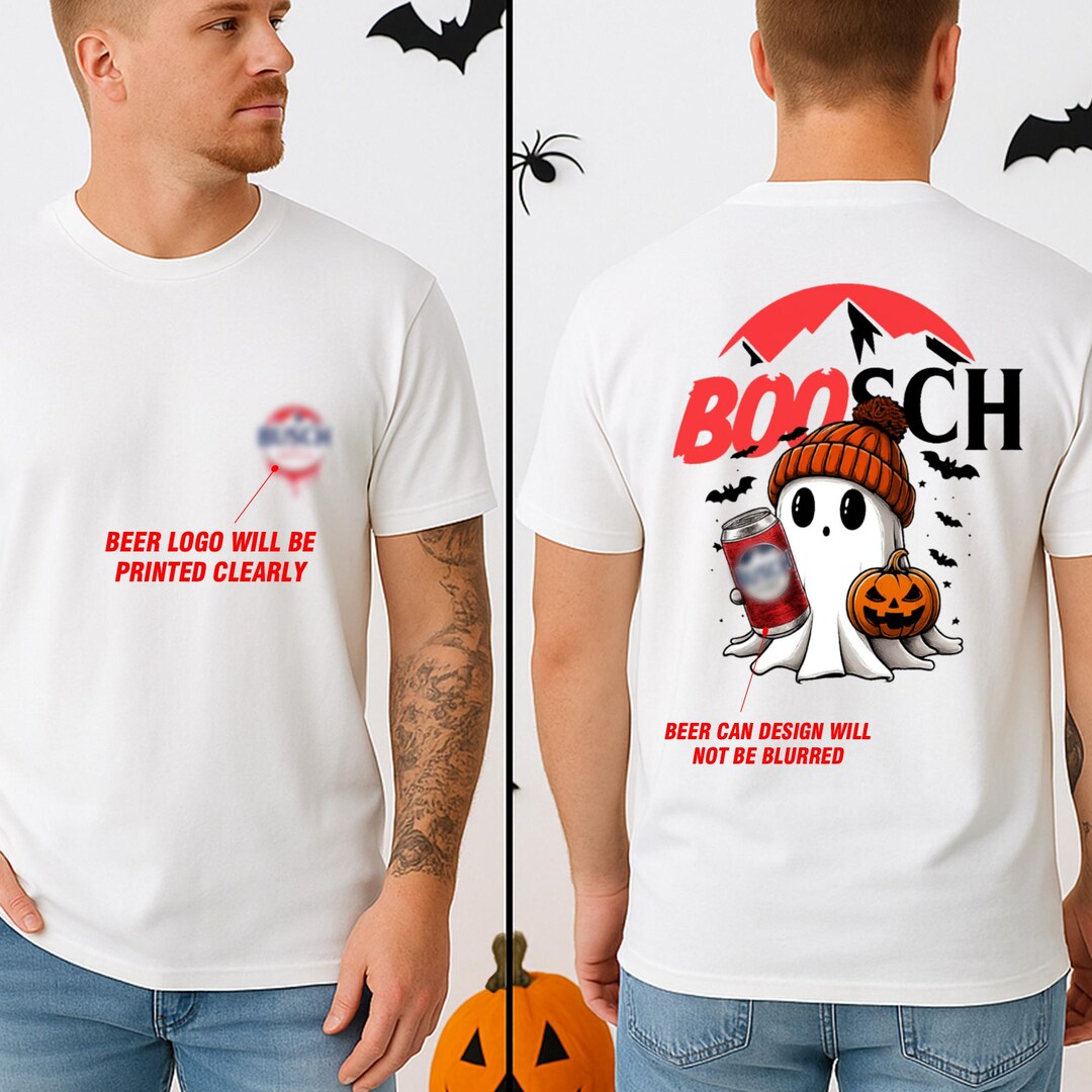 Boosch Light Apple Halloween - Boo Ghost Pumpkin T-shirt, Cute Beer ...