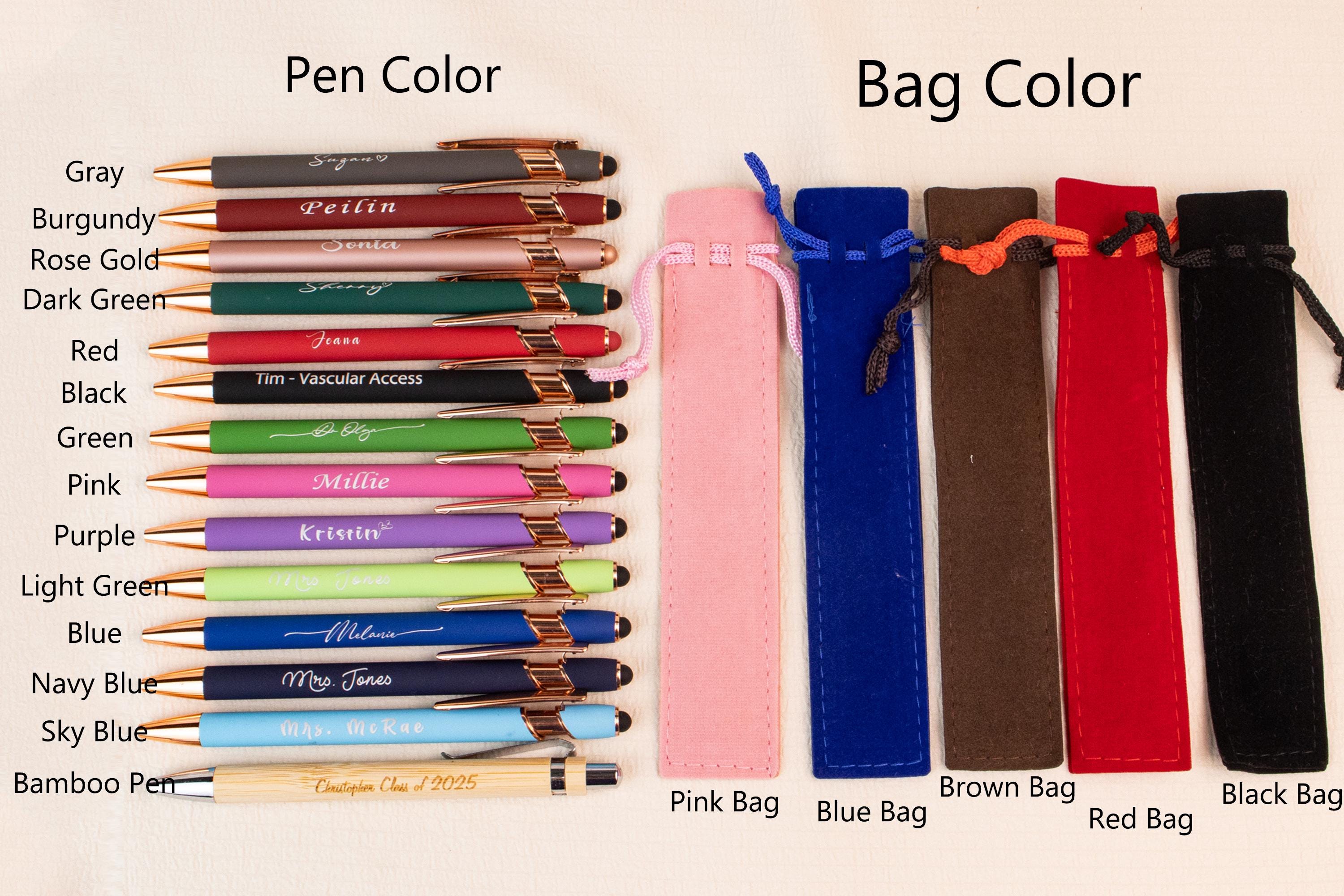 Personalized Luxurious Soft Touch Rose Gold Pen, Rubberized Soft Touch ...