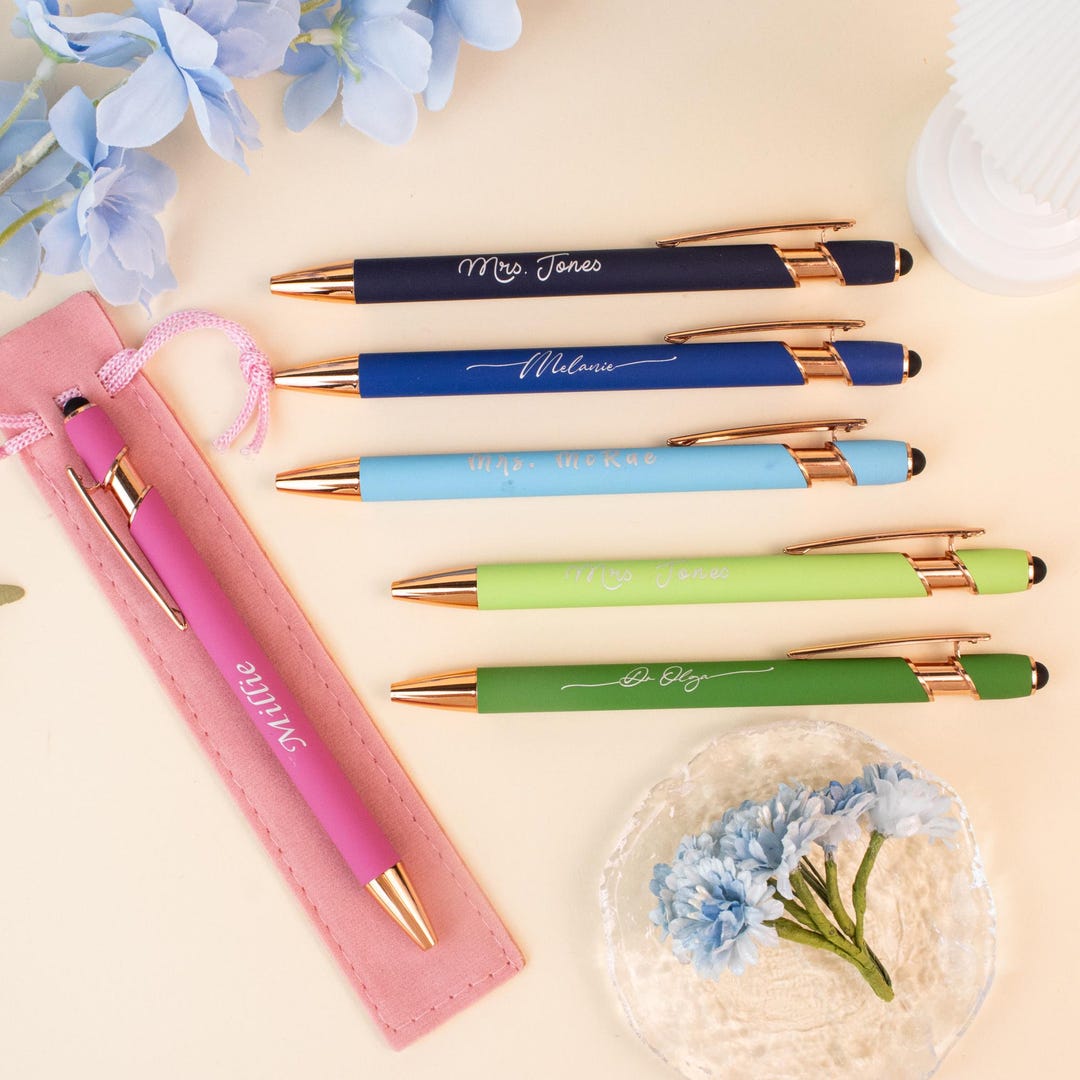 Personalized Ballpoint Pens Bulk Custom Text Order,custom Rose Gold ...