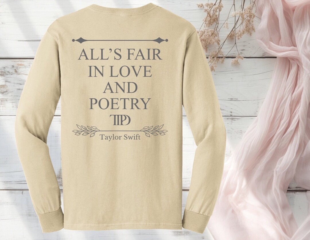 Alls Fair in Love and Poetry Long Sleeve - Etsy