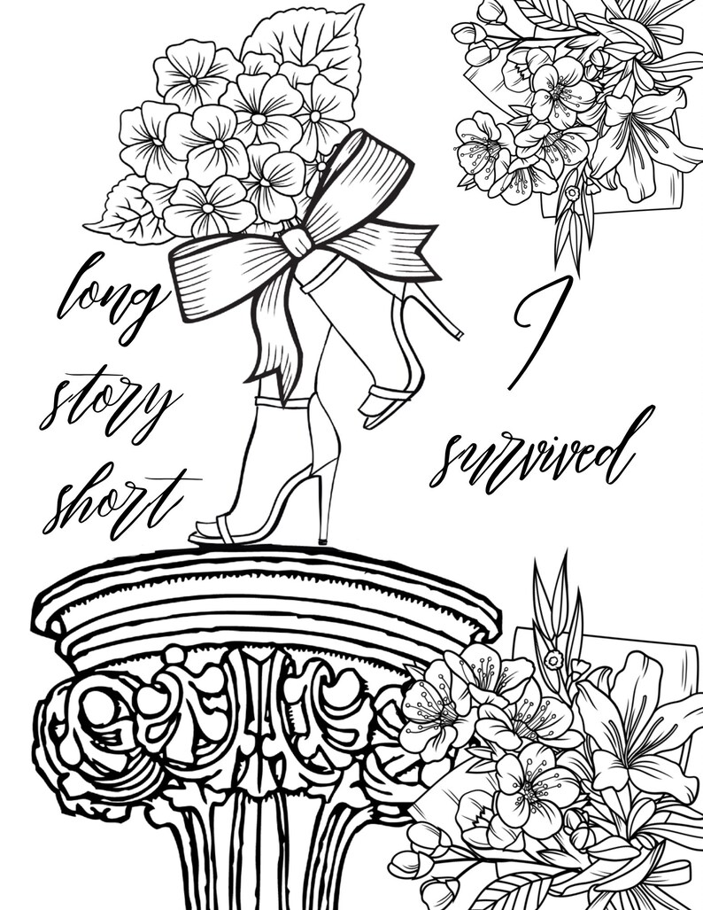 Taylor Swift Evermore Coloring Pages - Etsy