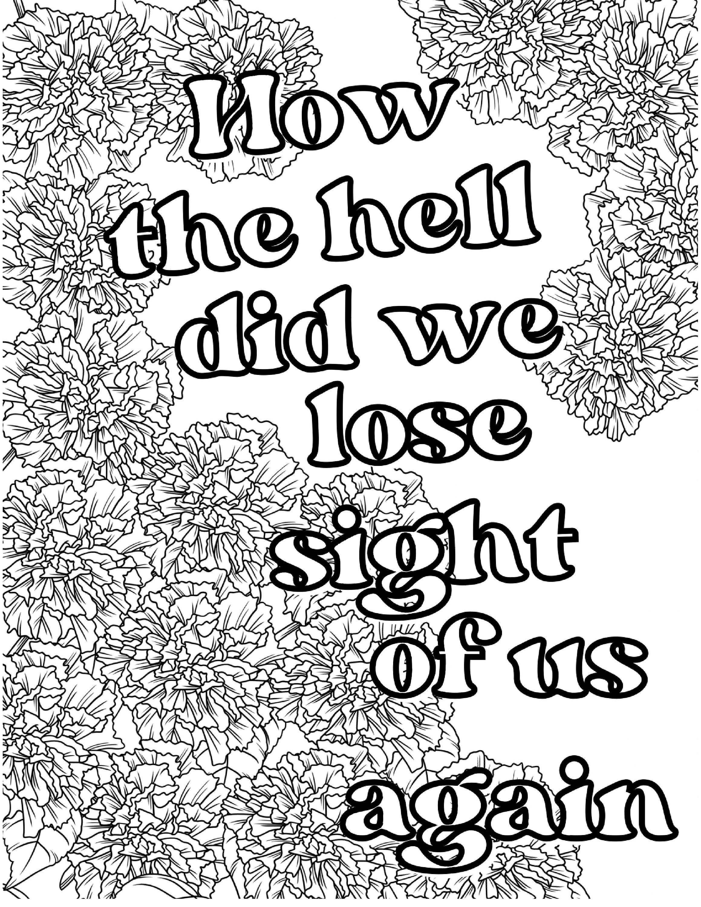 Taylor Swift Maroon Coloring Page - Etsy