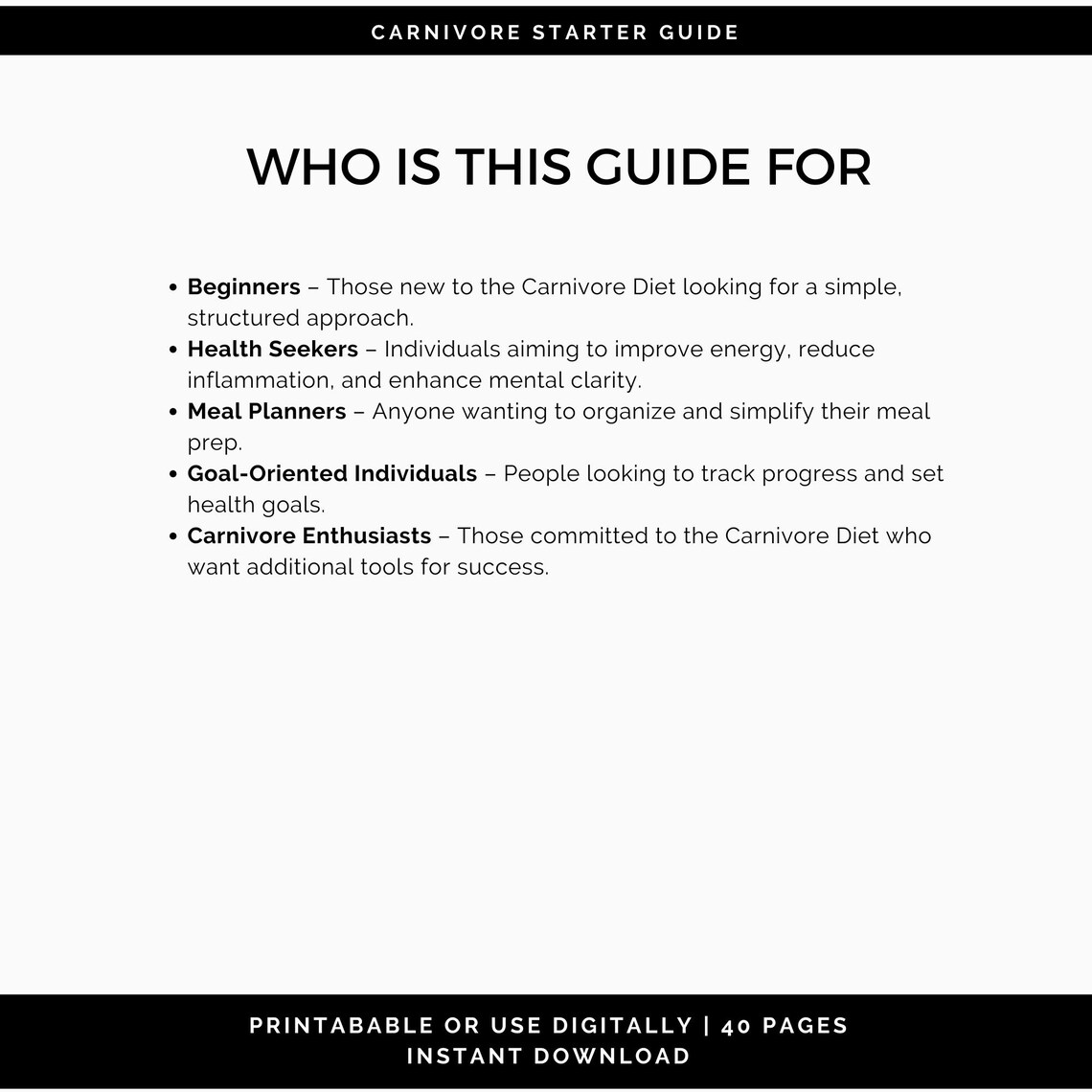 Carnivorous Diet, Carnivore Meal Plan, Carnivore Grocery List ...