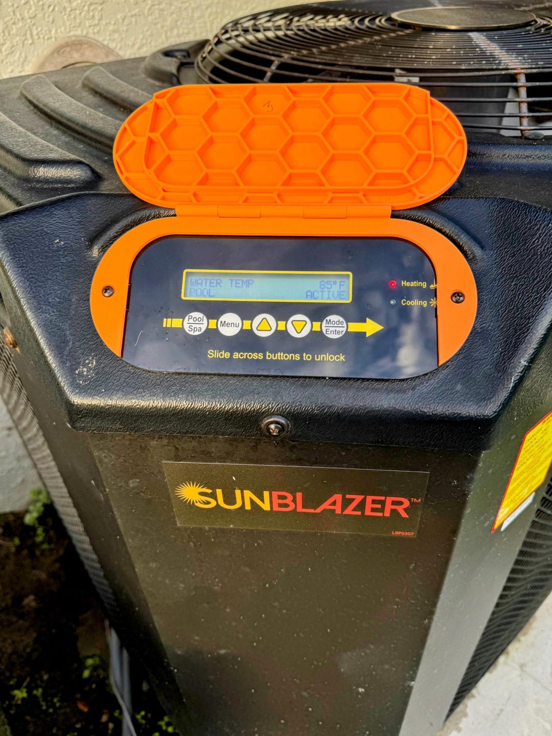 3D Printed Pool Heater LCD Cover – Fits Aquacal Heatwave SQ & Sunblazer ...