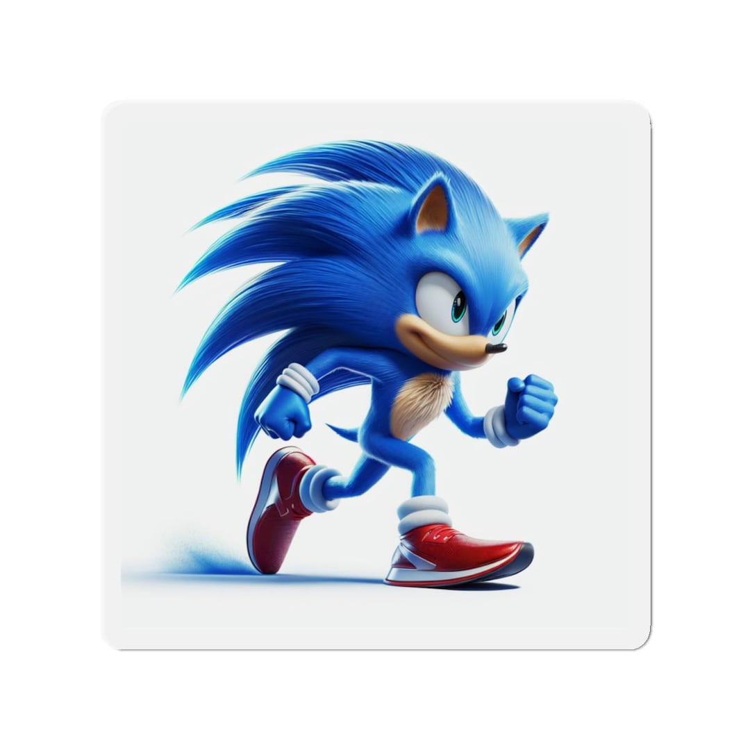 Sonic the Hedgehog Die-cut Magnet, Whimsical Home Decor, Fun Gift for ...