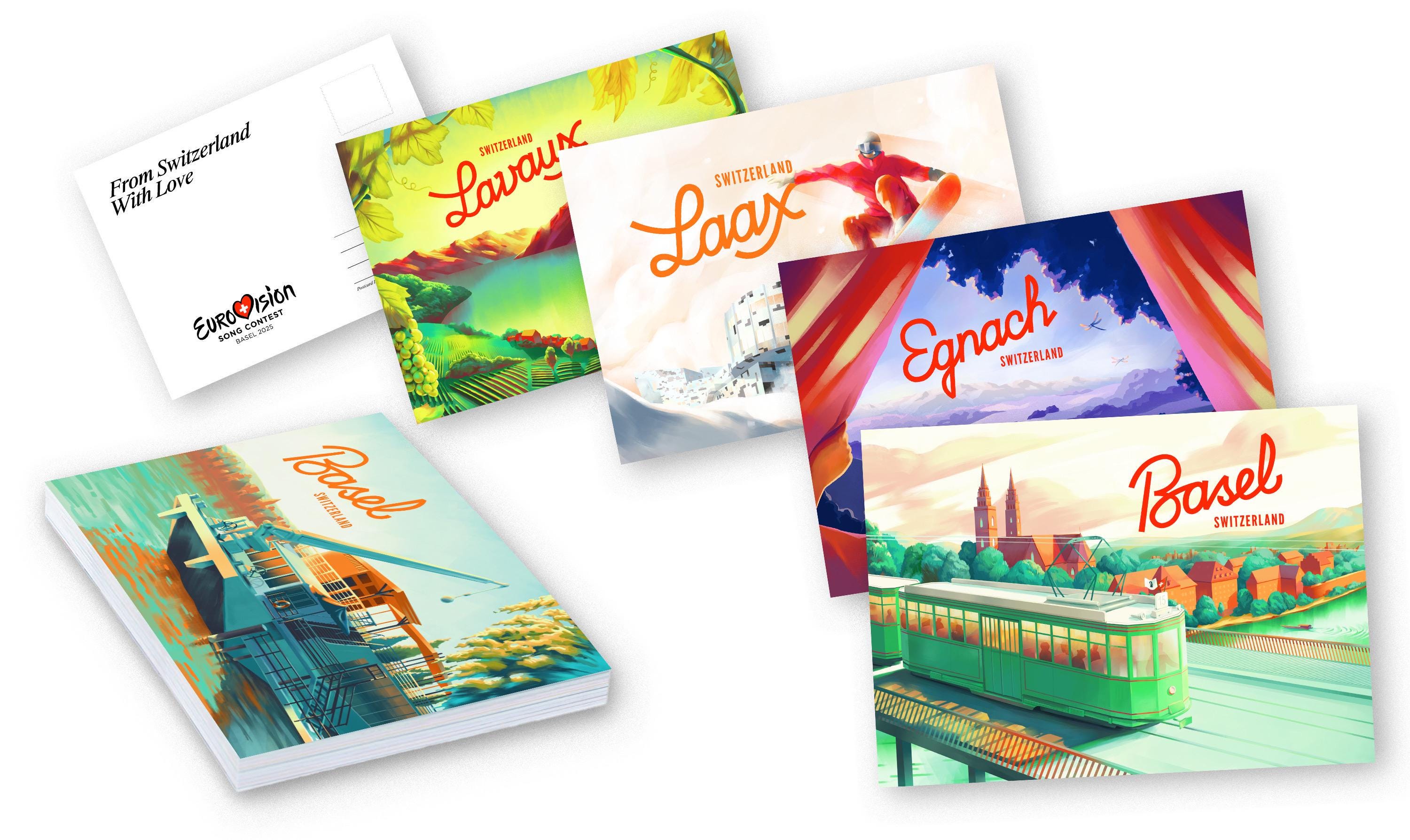 Eurovision Postcard Set (all 37 Countries) - Etsy