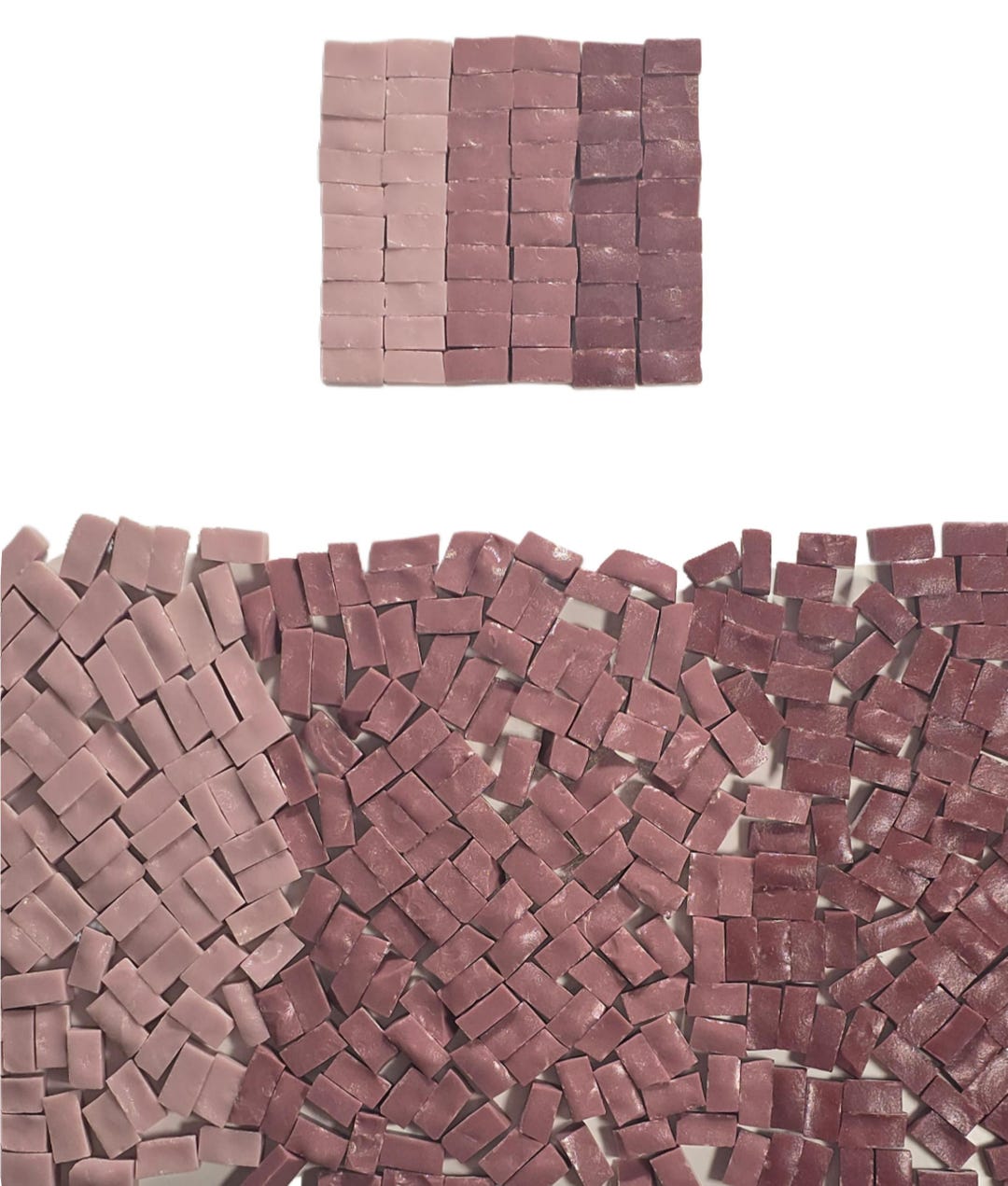 Mauve Smalti Glass Mosaic Tiles – Hand Cut, 3 Shade Mix (200g) - Etsy