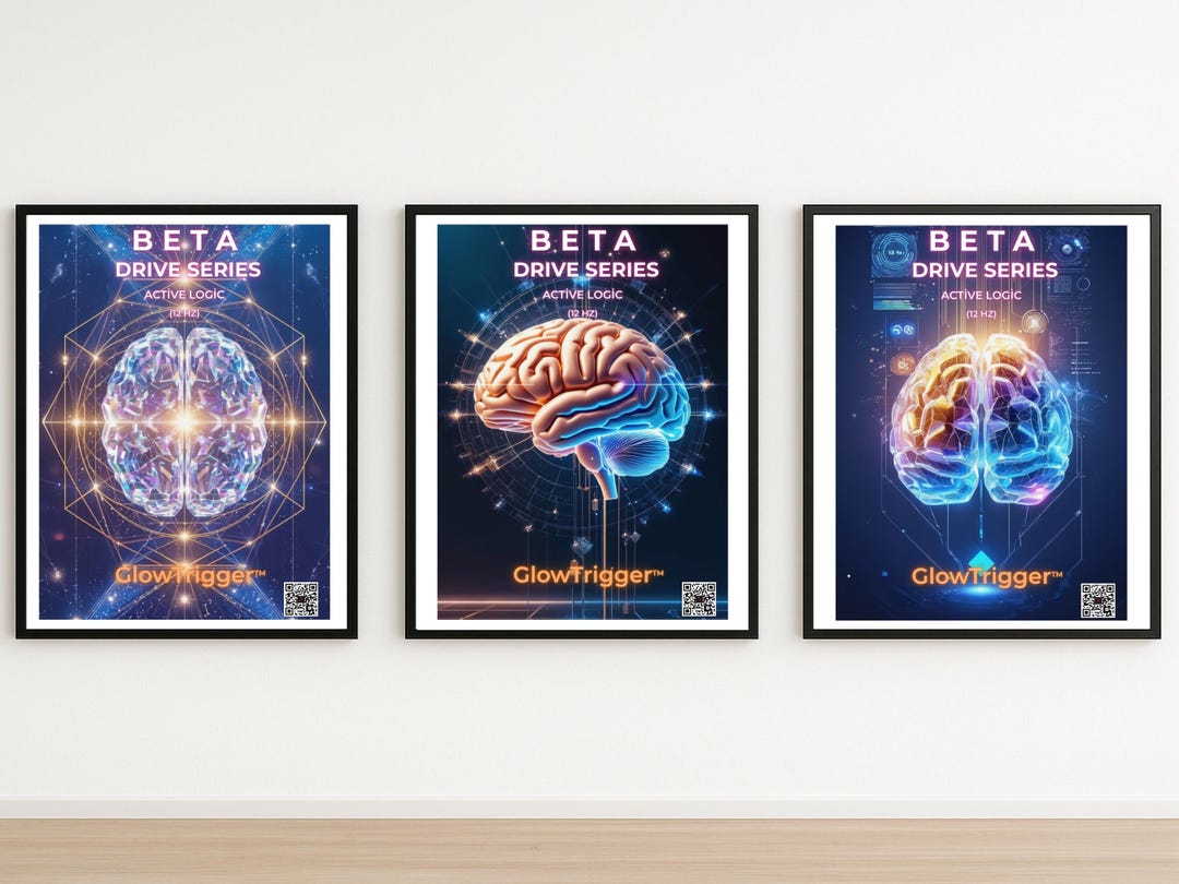 Active Logic Poster – 12 Hz Beta Brainwave Wall Art for Focus ...