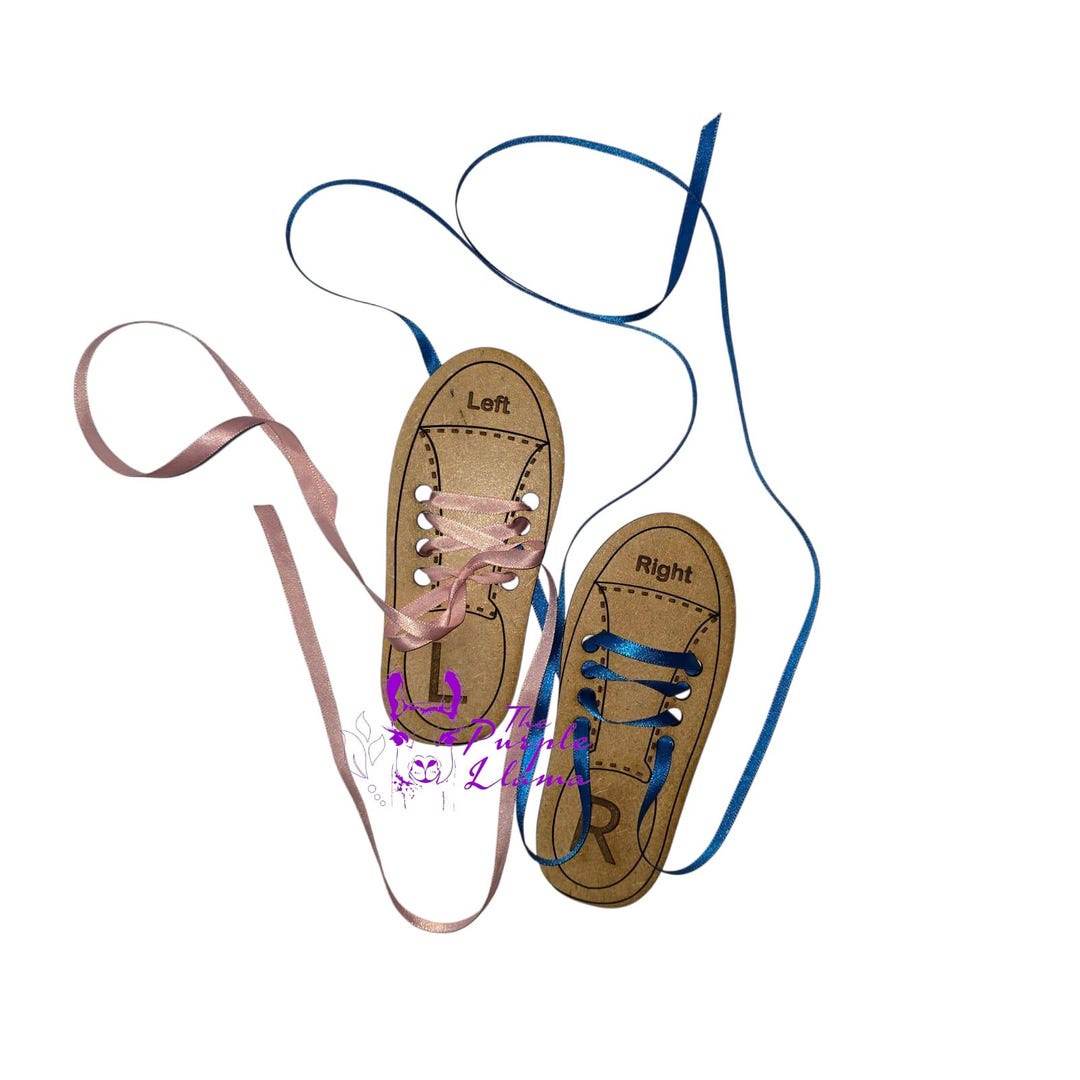Learn to Tie Shoes Digital File | Shoelace Practice Board Template for ...