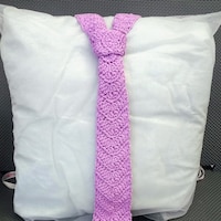 Retro Filet Crochet Tie Pattern (PDF) - Etsy