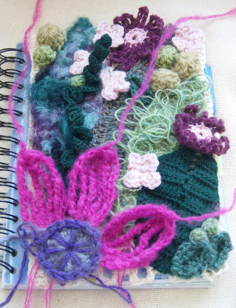 PDF Crochet Pattern for Guided Freeform Notebook Cover - Etsy