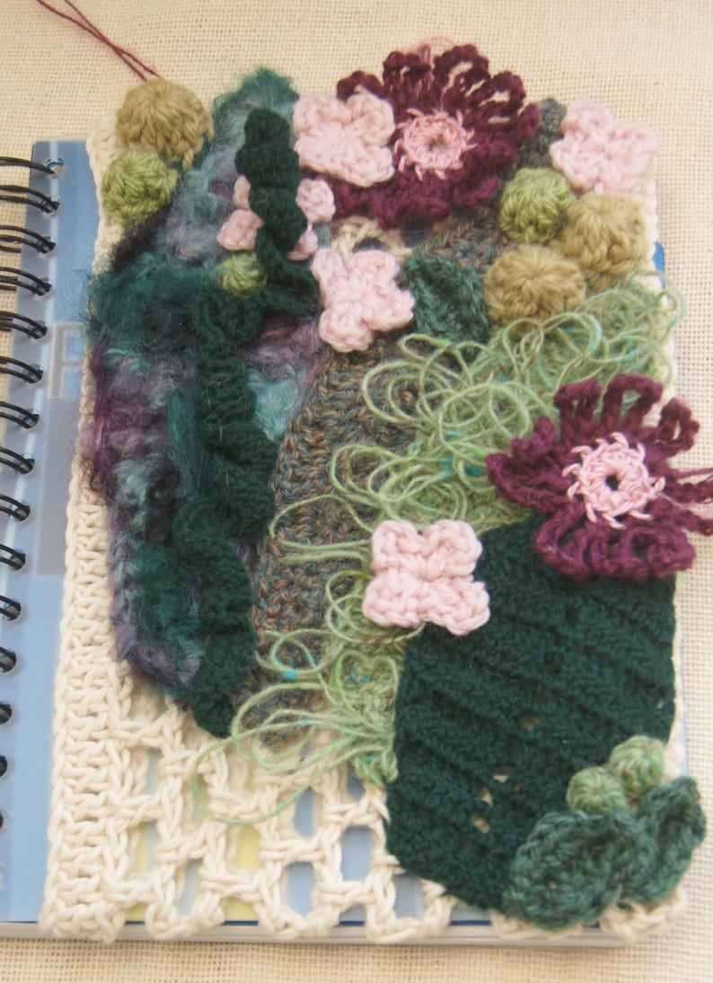 PDF Crochet Pattern for Guided Freeform Notebook Cover - Etsy