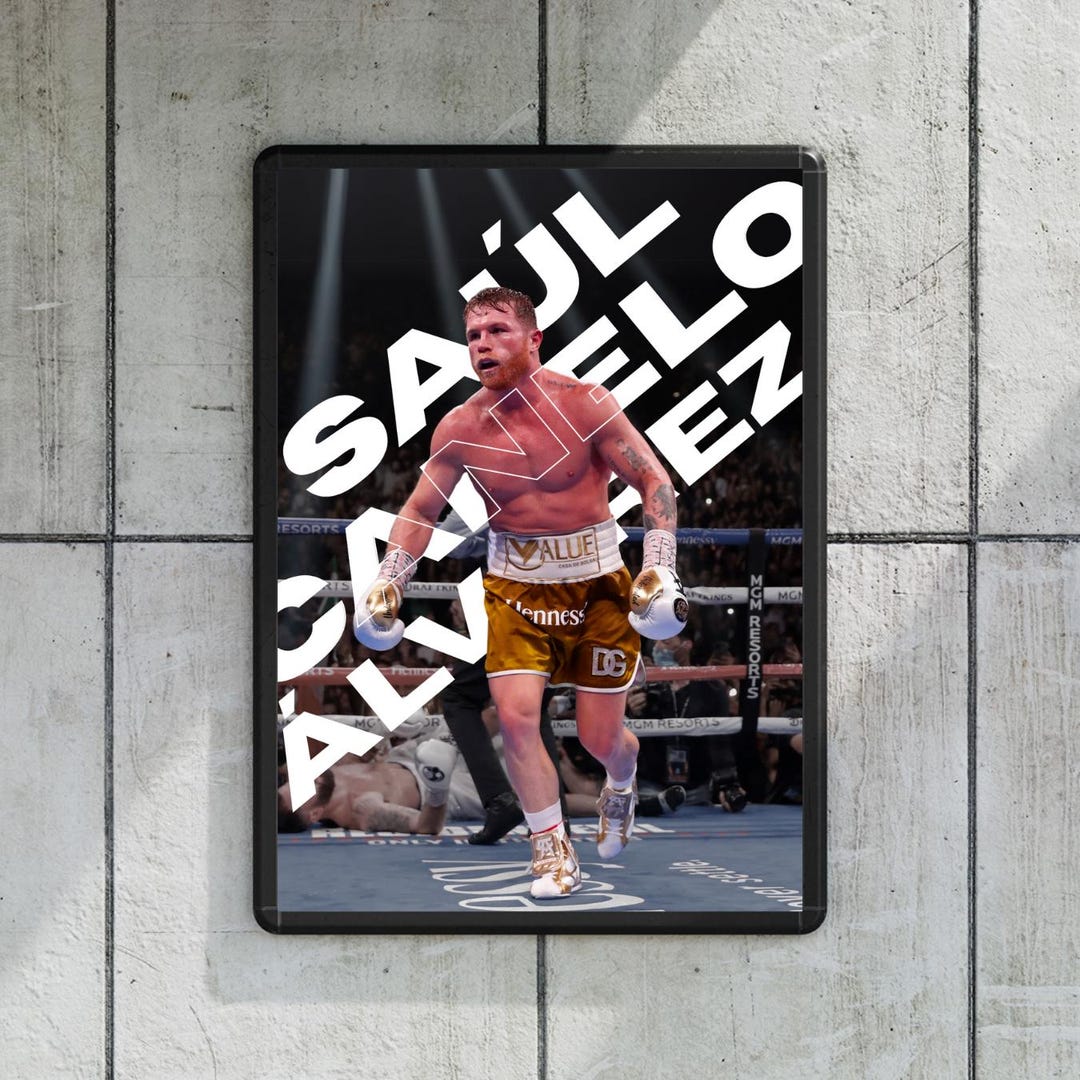 Canelo Álvarez Boxing Poster | Physical Print | Champion Wall Art - Etsy
