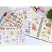 Chef Kuma Sticker Sheet | Cute Bear Planner Stickers | Waterproof ...