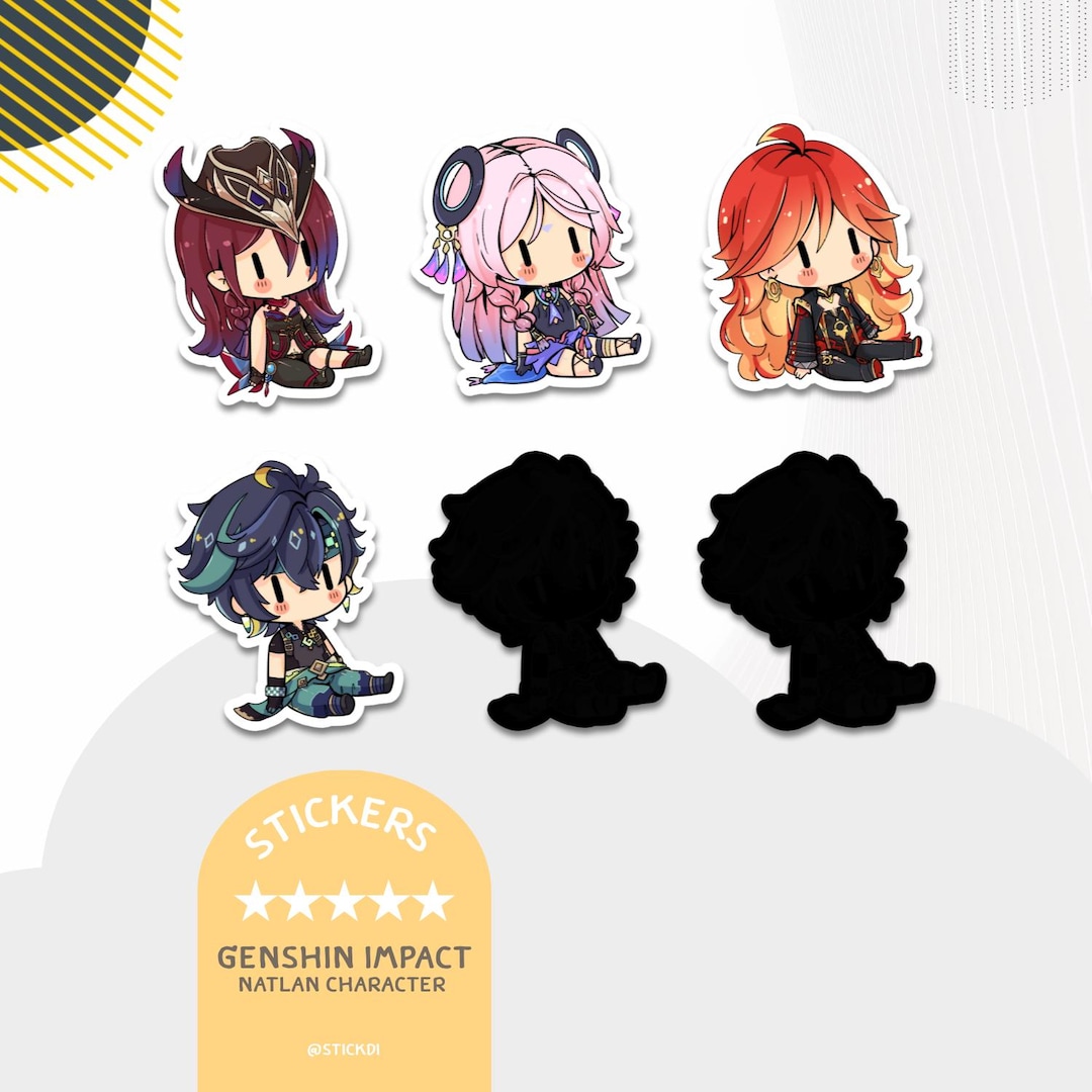 Genshin Impact Natlan Sticker Set: Waterproof Anime Decals - Etsy