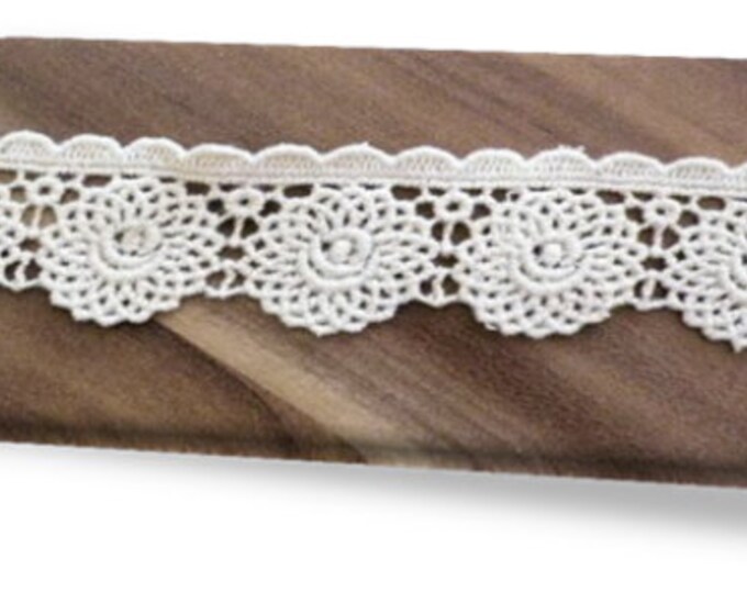 100% Organic Cotton Lace, Natural, Undyed, Sold by the Yard, 30mm - Etsy