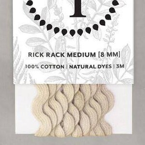 Naturally Dyed 8mm Rick Rack-light Grey - Etsy